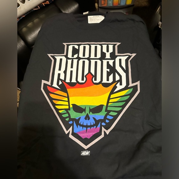 Shirts | Aew Cody Rhodes Rainbow Xxl Tshirt | Poshmark